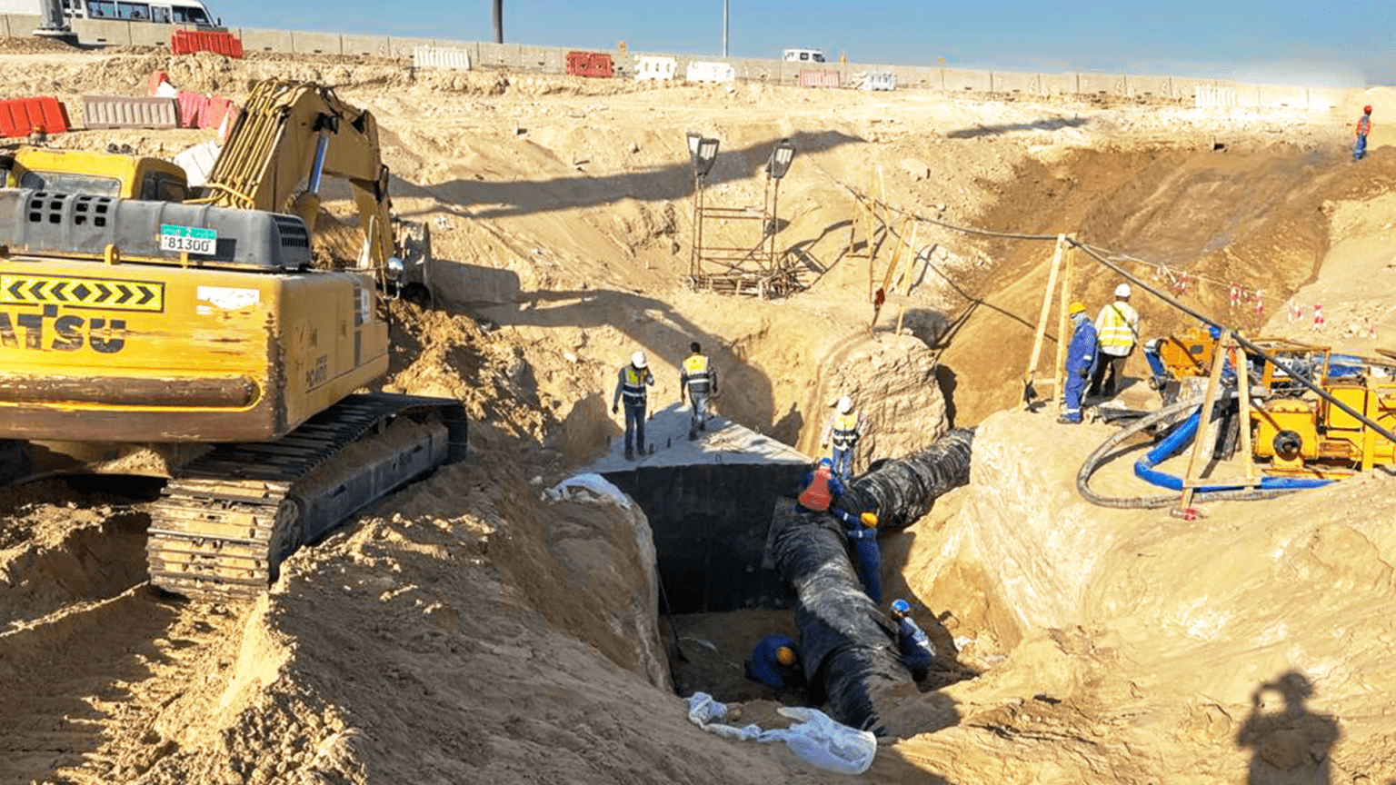 Water Shutdown WD-04, DN900mm line at Al Reef Project - Al Geemi ...